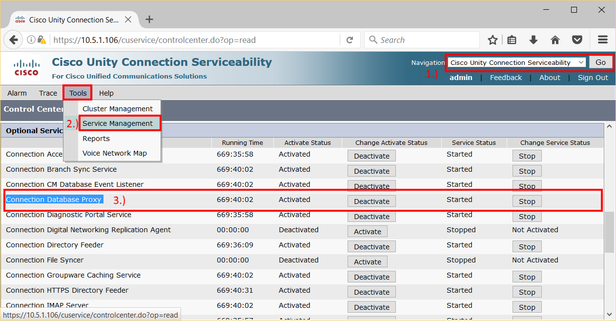 Step 3 - Start the Connection Proxy Service