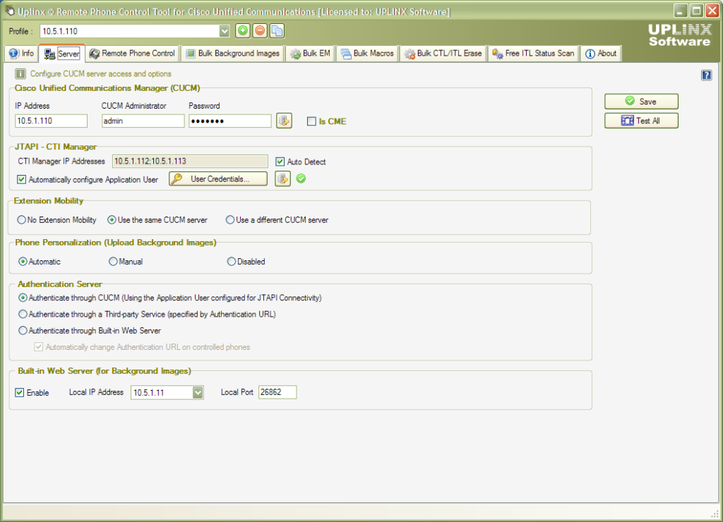 ss5 - Uplinx Software