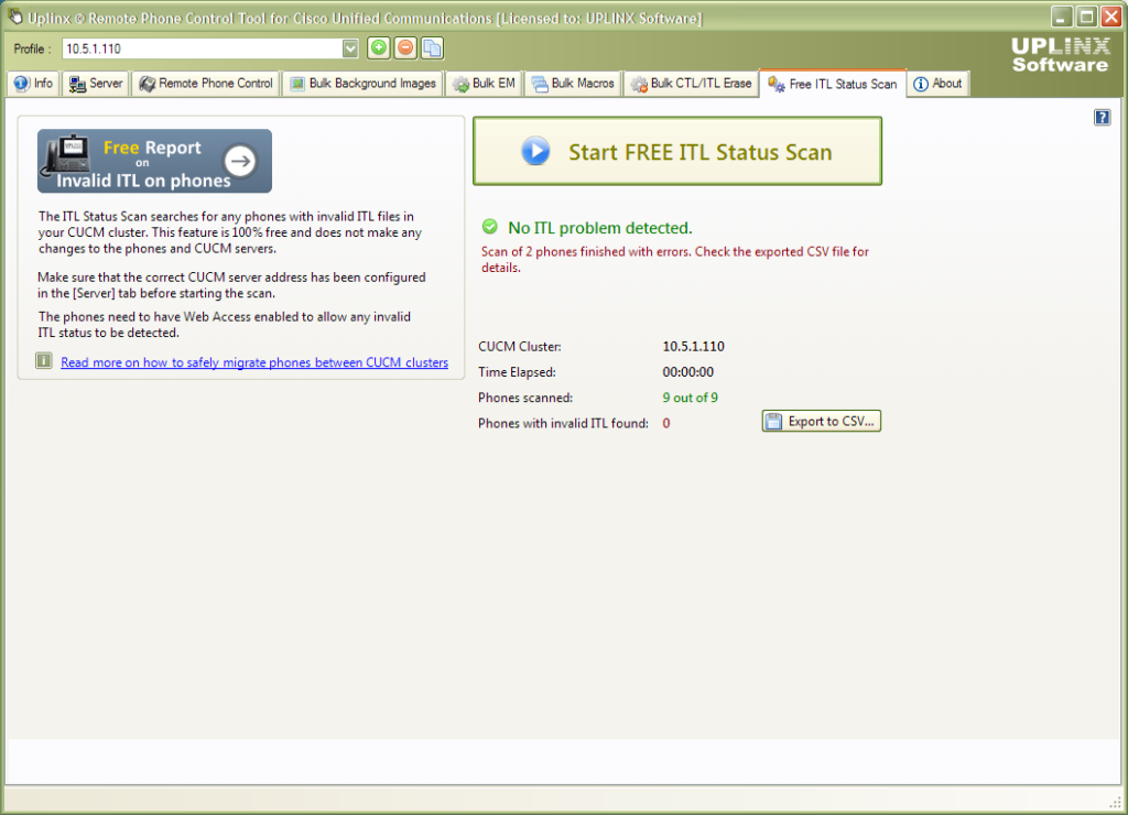 ss8 - Uplinx Software