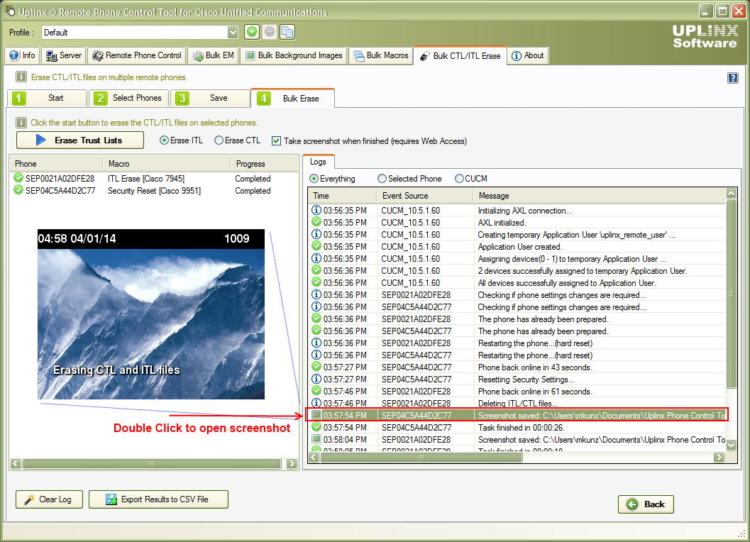 Erase invalid CTL-ITL files - Uplinx Software
